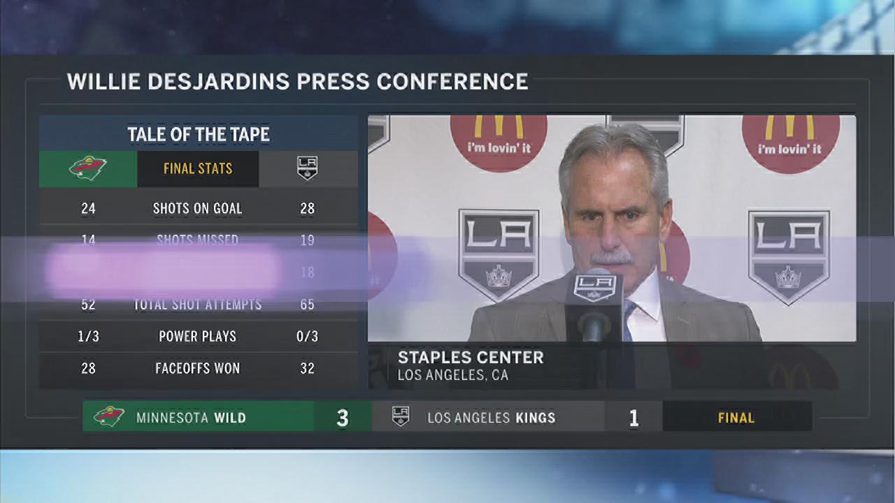 Willie Desjardins on loss to Wild | Los Angeles Kings