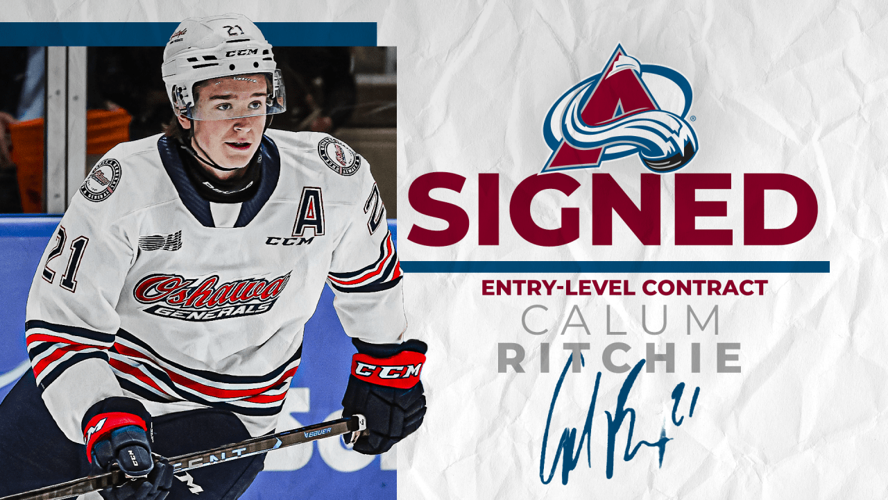 Avalanche Signs Calum Ritchie | Colorado Avalanche