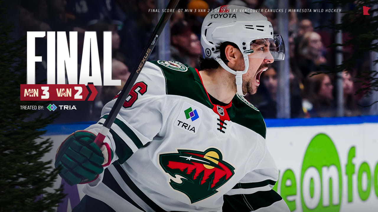 Game Recap (OT): Wild 3, Canucks 2 | Minnesota Wild
