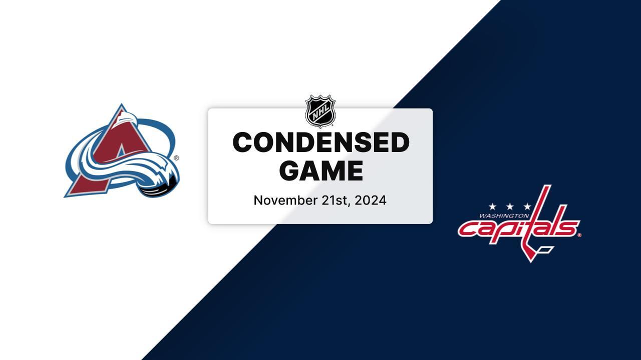 COL at WSH | Condensed Game | NHL.com