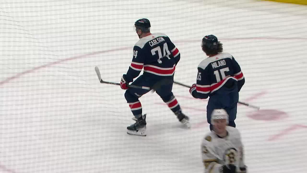 BOS@WSH: Carlson scores goal against Boston Bruins | Washington Capitals