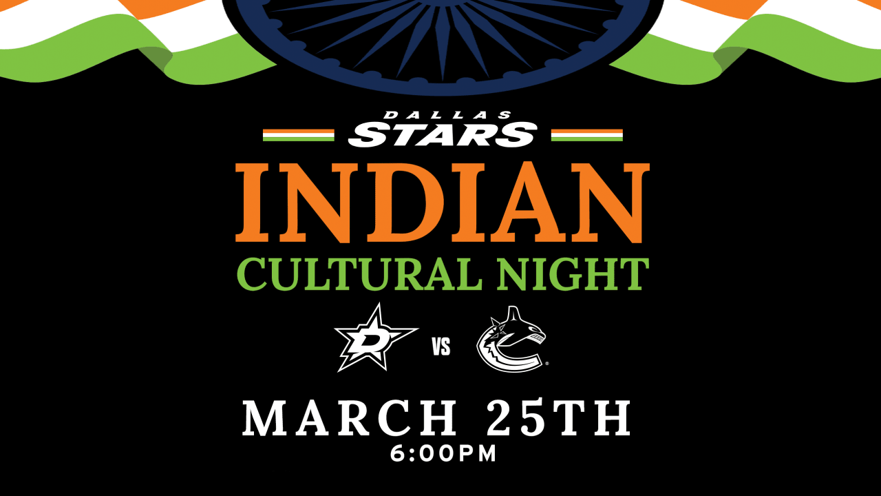 Dallas Stars to host Indian Cultural Night on Saturday, March 25 ...