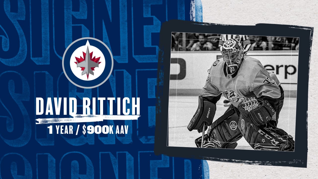 Jets sign goaltender David Rittich to a one-year contract | Winnipeg Jets