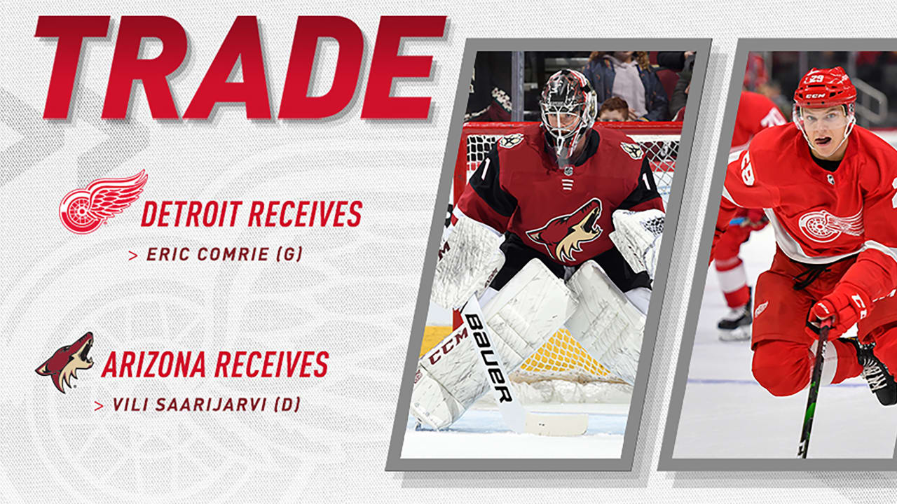 Red Wings acquire Eric Comrie from Coyotes | Detroit Red Wings