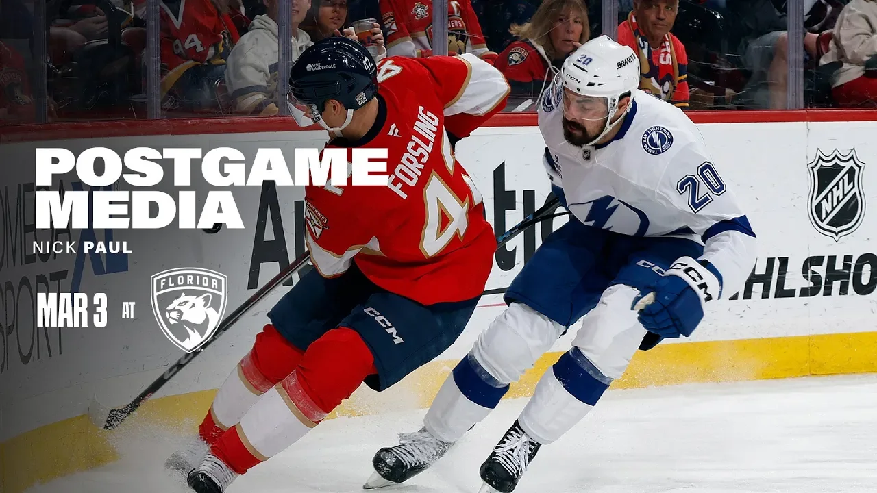 Nick Paul | Postgame at Florida Panthers | Tampa Bay Lightning