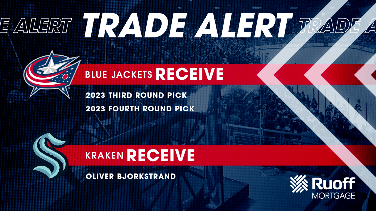 CBJ acquire draft picks from Seattle in exchange for Oliver Bjorkstrand ...