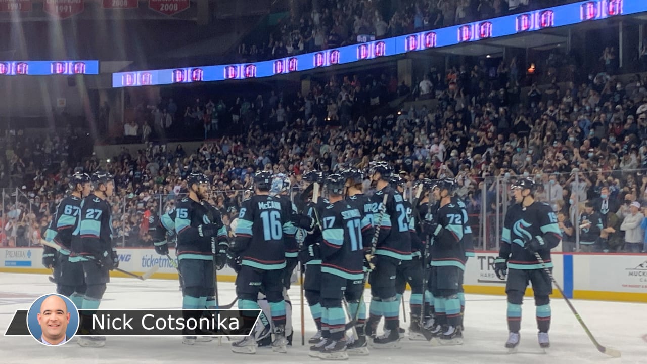 Kraken win, get to try out things on, off ice in preseason debut | NHL.com