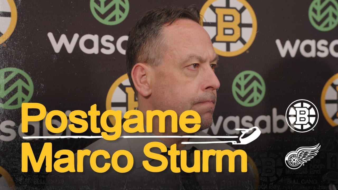 Press Room: Marco Sturm | Boston Bruins