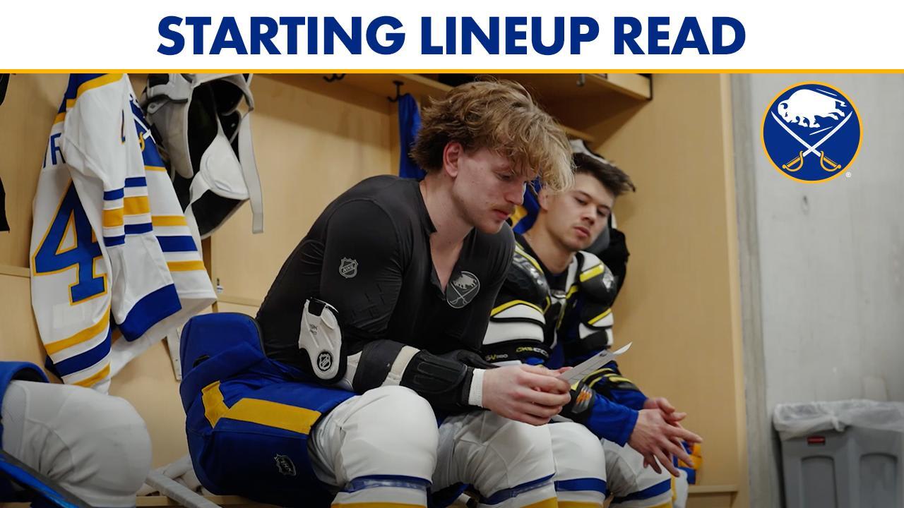 Starting Lineup Read | Buffalo Sabres