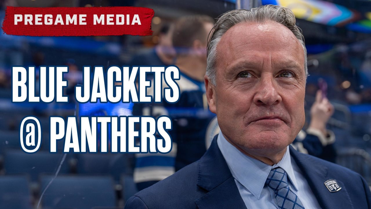 HC Dean Evason and Mathieu Olivier| Pregame Media | Columbus Blue Jackets
