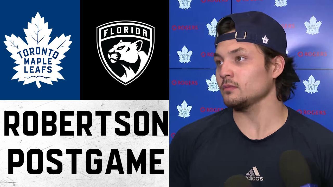 Nicholas Robertson | Post Game | Toronto Maple Leafs