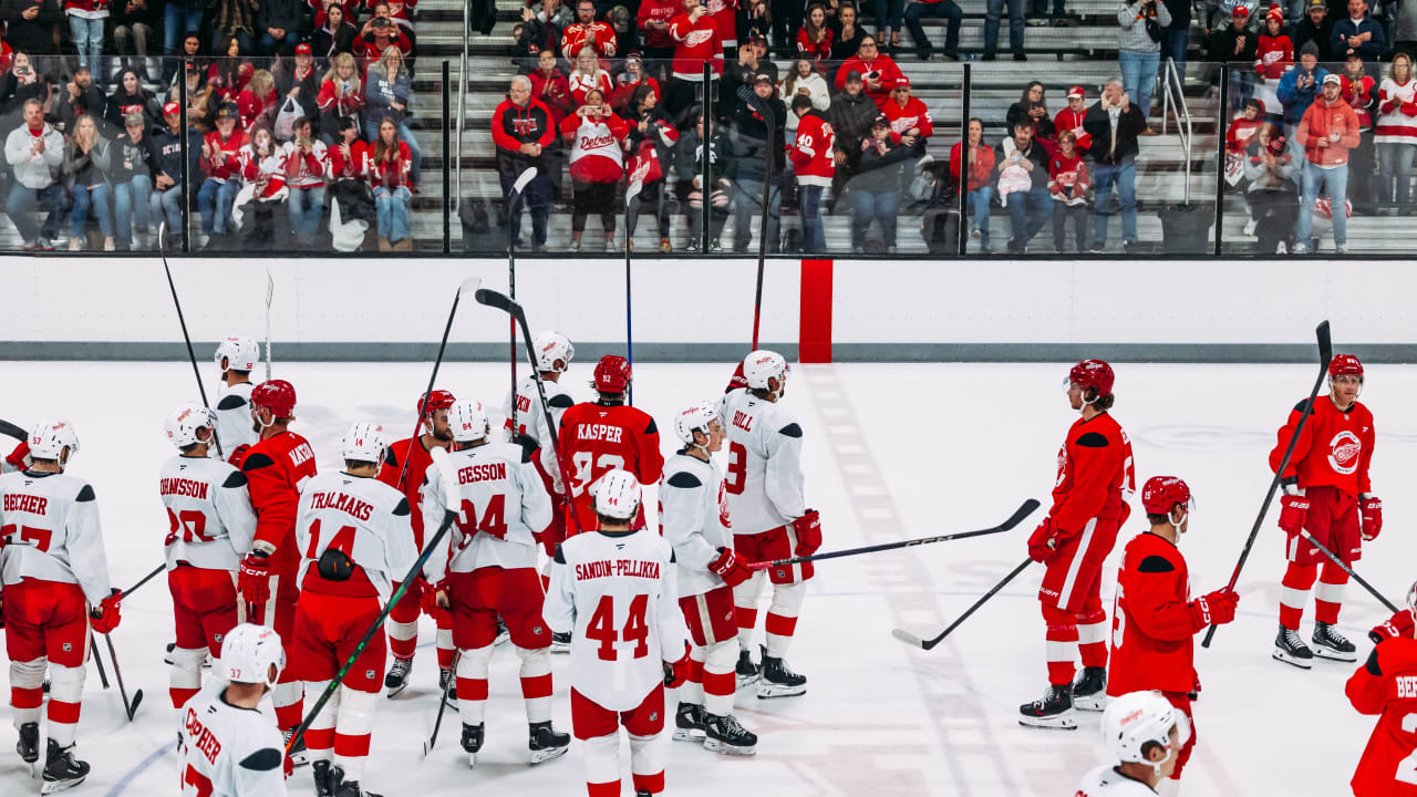 Red & White Game ahead as Red Wings finish ‘competitive’ Day 3 of 2025 ...