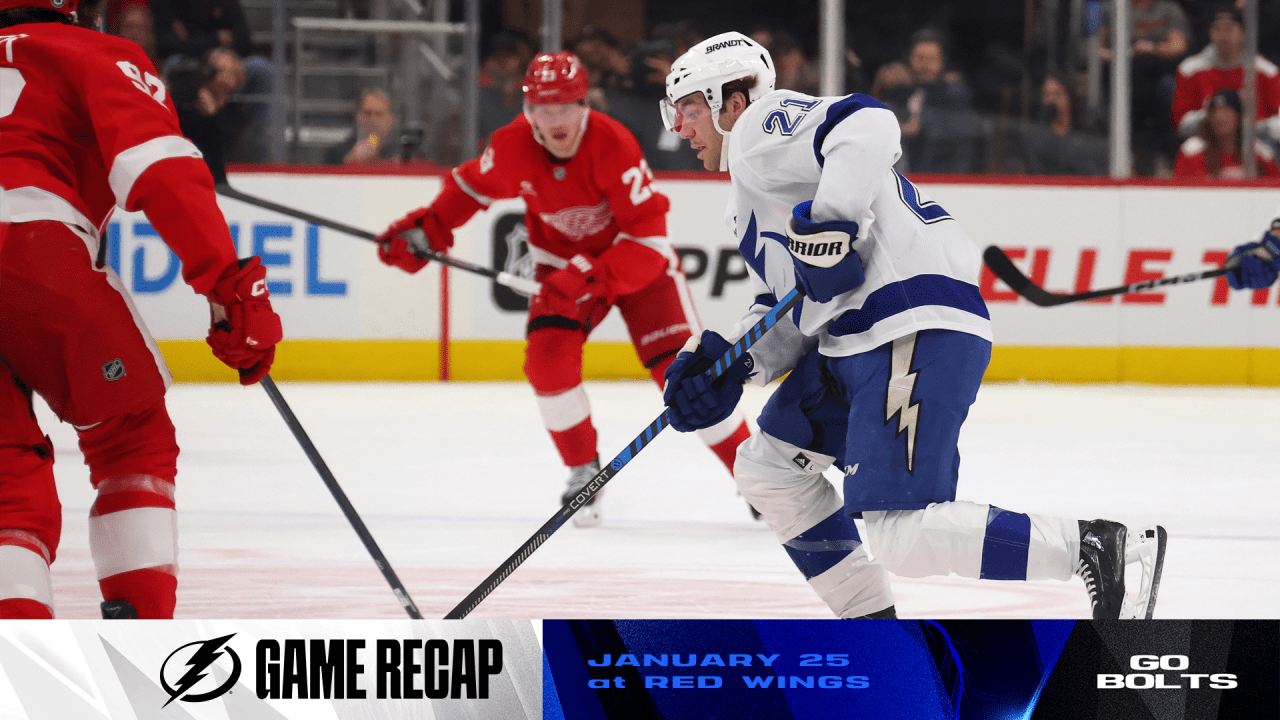 Recap: Red Wings 2, Lightning 0 | Tampa Bay Lightning