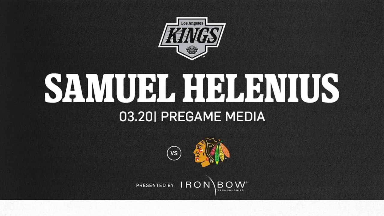 Samuel Helenius Media Availability 3/20/25 | Los Angeles Kings