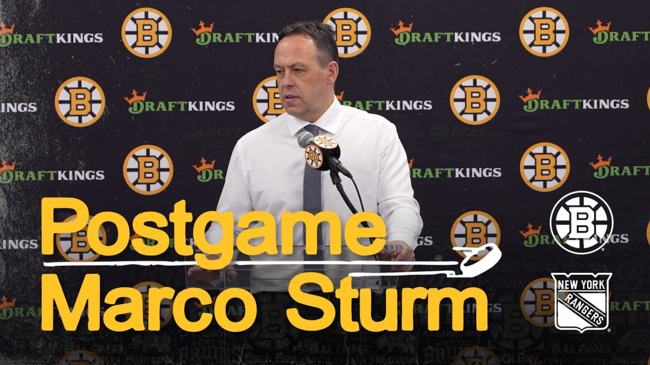 Press Room: Marco Sturm | Boston Bruins