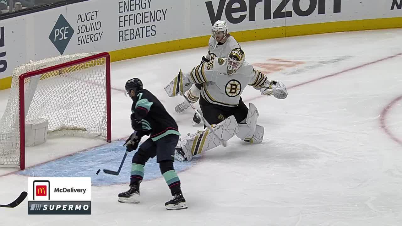 BOS@SEA: Eberle scores goal against Linus Ullmark | Seattle Kraken
