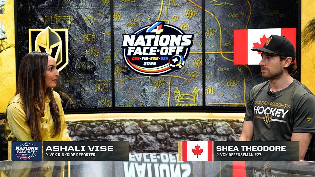Shea Theodore 4Nations Face-Off Sit Down | Vegas Golden Knights