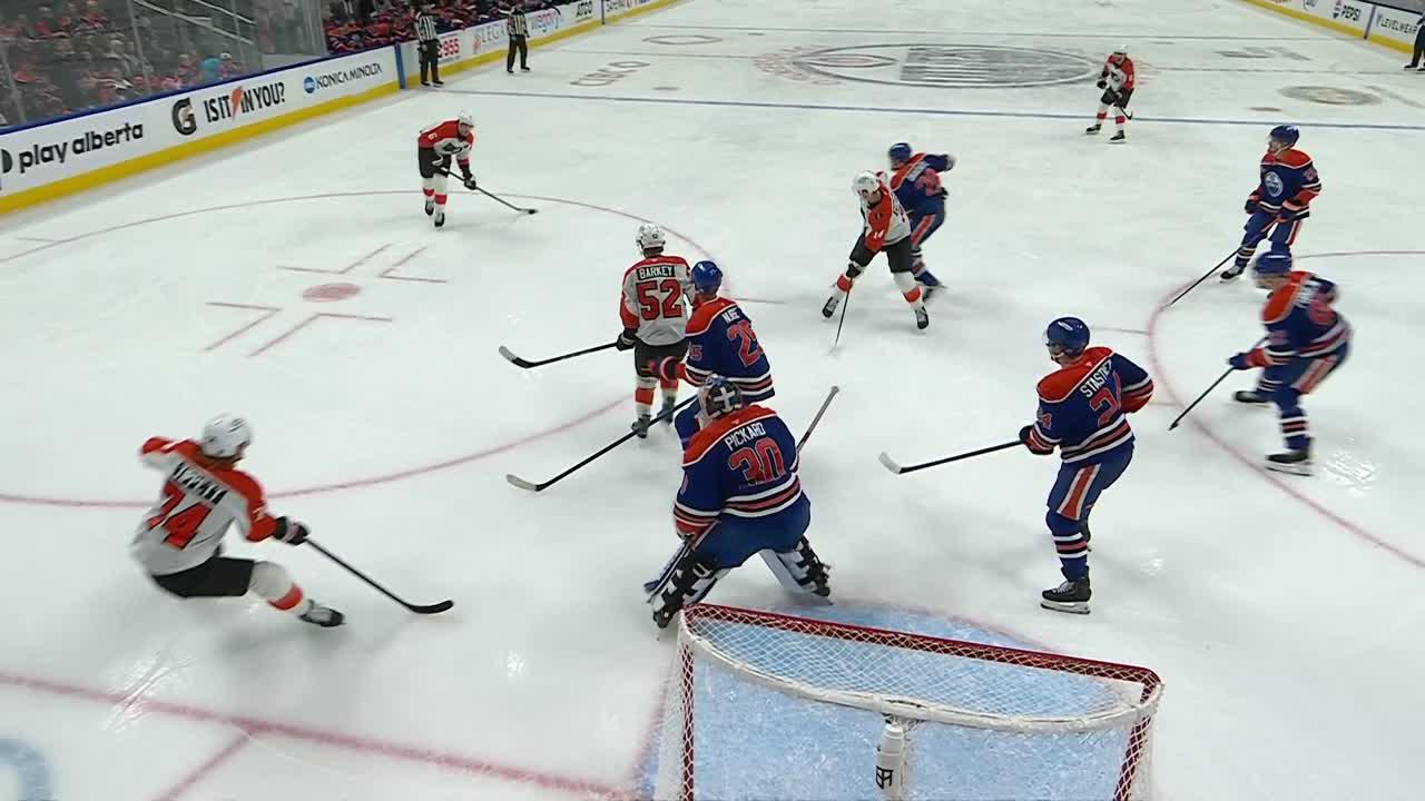 PHI@EDM: Sanheim scores goal against Calvin Pickard | NHL.com