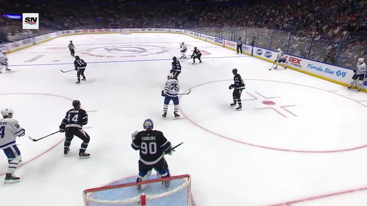 TOR@TBL: Brodie scores goal against Matt Tomkins | Toronto Maple Leafs