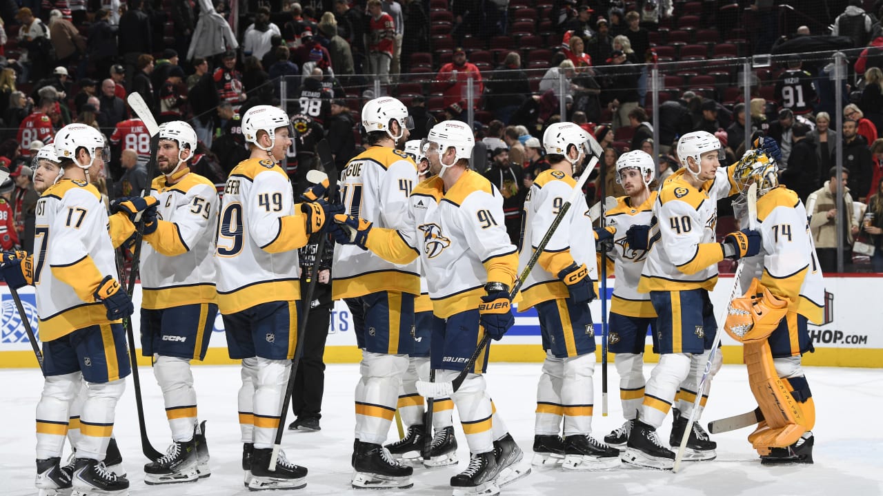 Preds Beat Blackhawks to Sweep Thanksgiving Trip | Nashville Predators