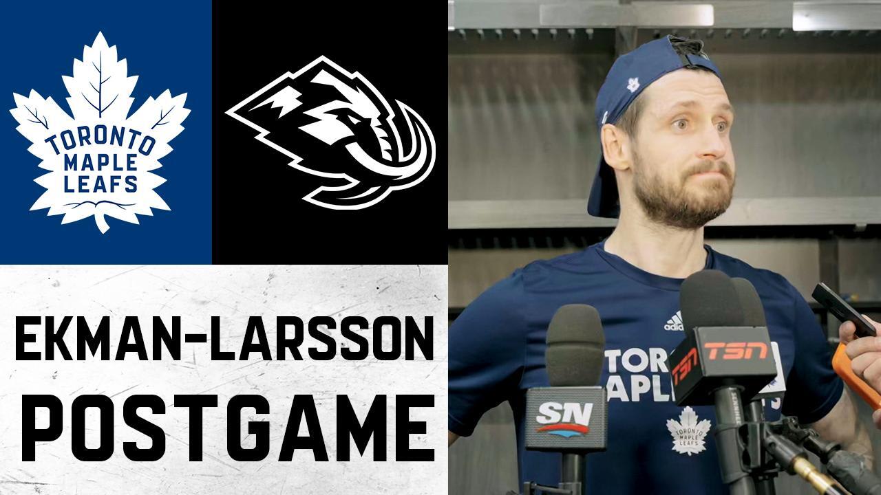 Oliver Ekman-Larsson | Post Game vs Utah Mammoth | Toronto Maple Leafs