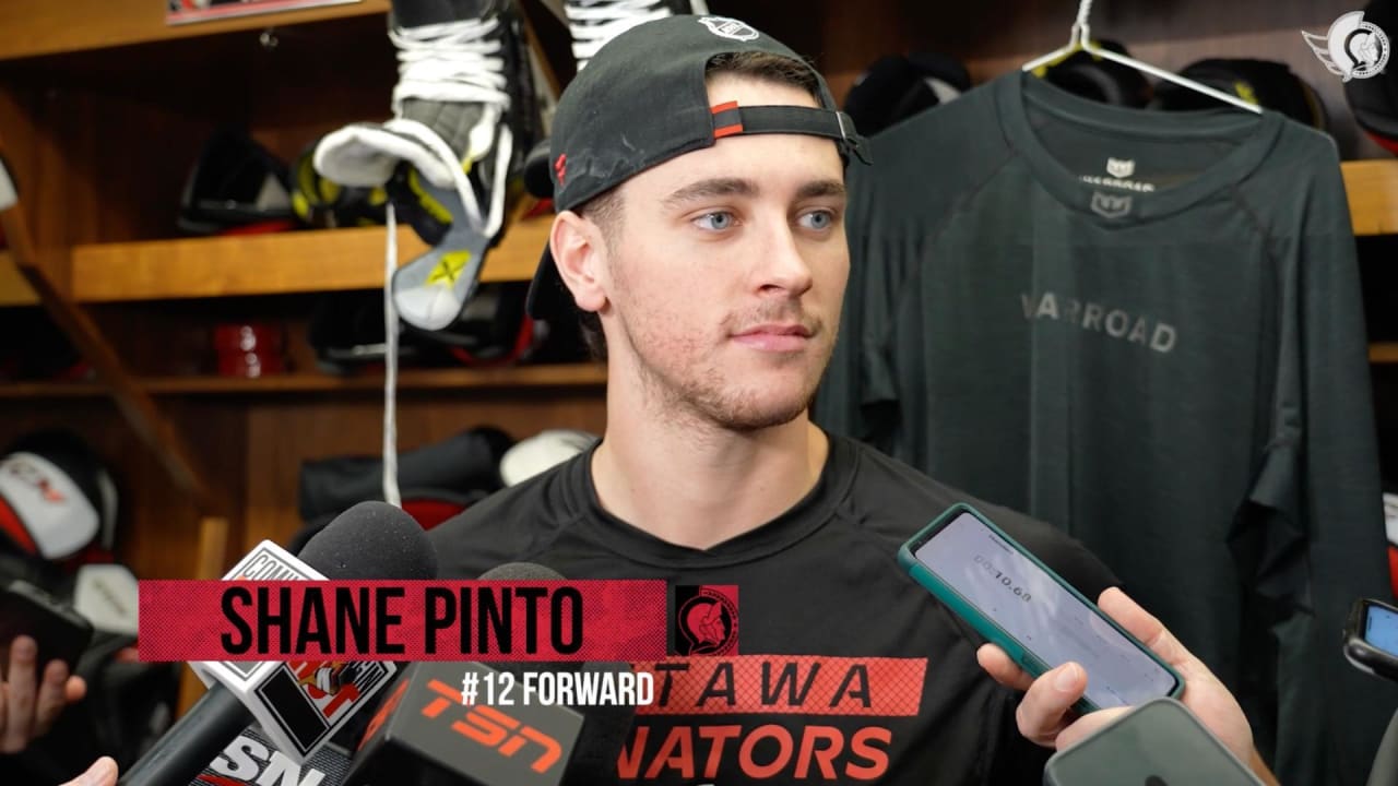 Shane Pinto Pregame Media vs ANA | Ottawa Senators