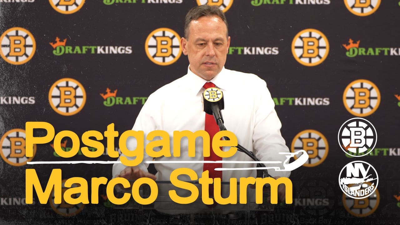 Press Room: Marco Sturm | Boston Bruins