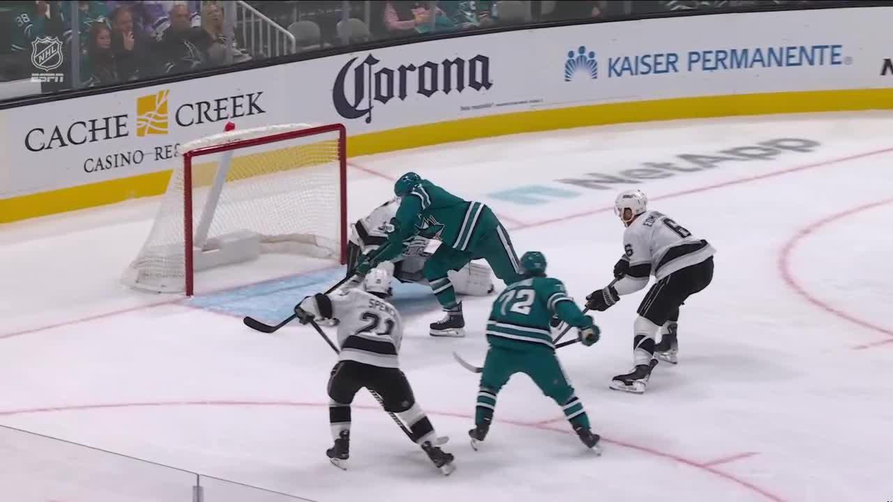 LAK@SJS: Toffoli scores goal against David Rittich | San Jose Sharks