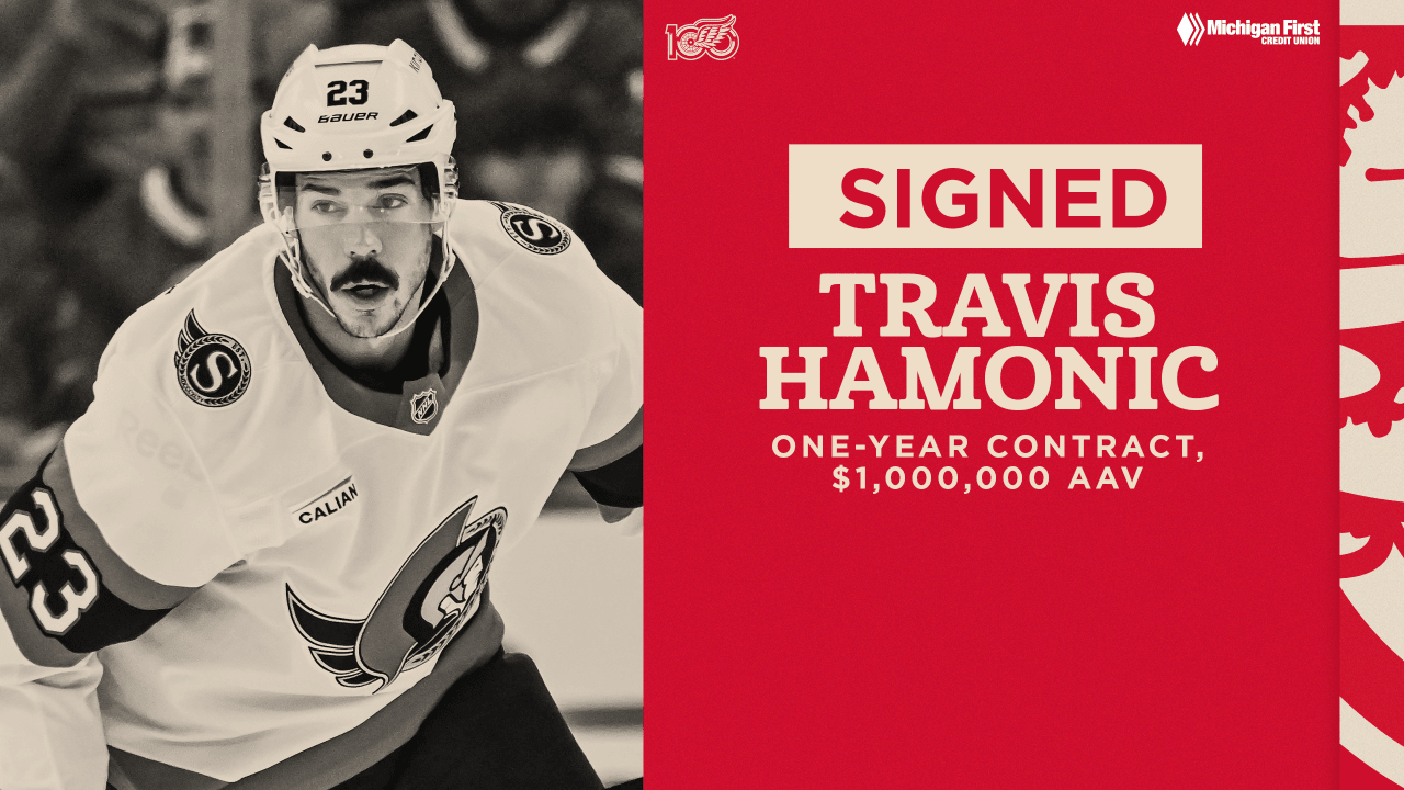 Red Wings sign Travis Hamonic to one-year contract | Detroit Red Wings
