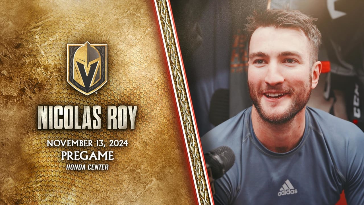Nicolas Roy Pregame 11/13 | Vegas Golden Knights