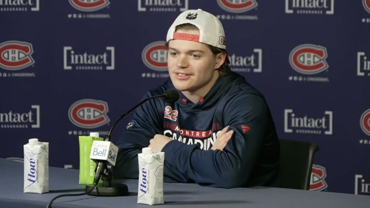 Cole Caufield : « Je pense que c'est la meilleure décision à long terme » | Canadiens de Montréal