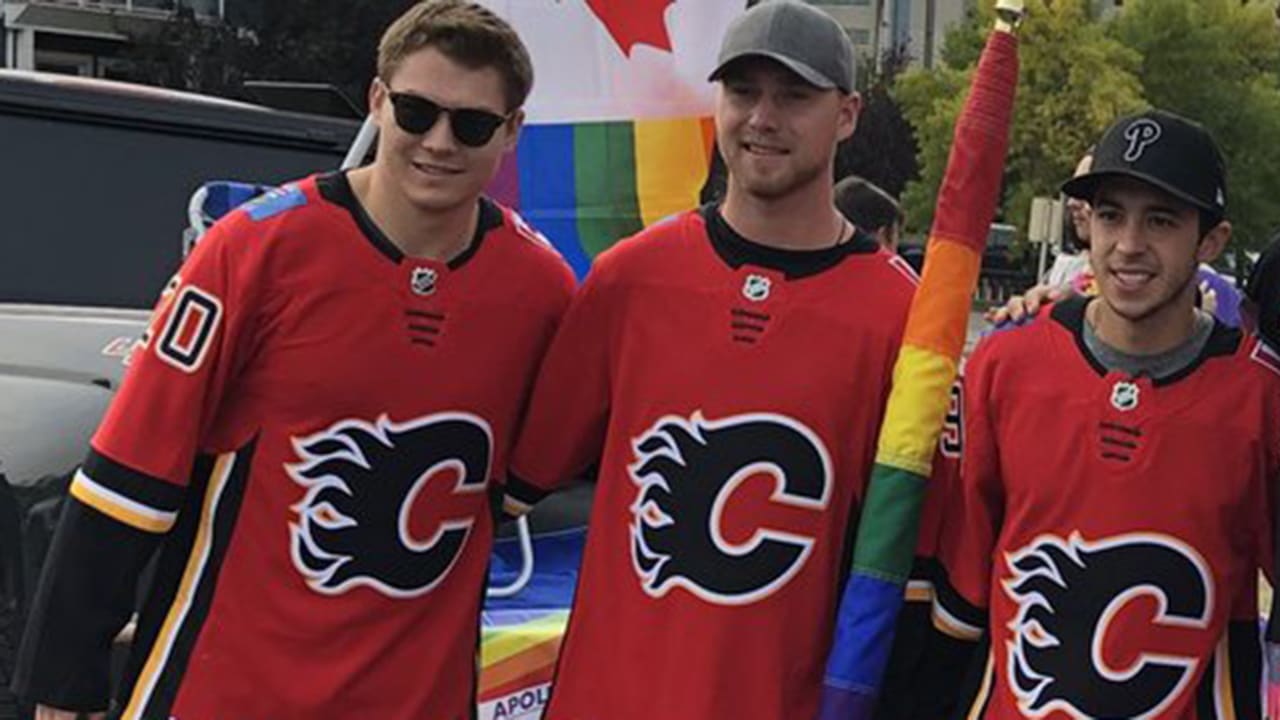 Flames lead hockey community at Calgary Pride Parade | NHL.com