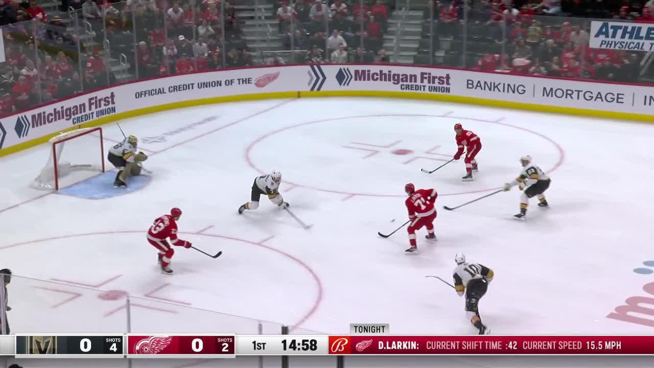 Dylan Larkin with a Goal vs. Vegas Golden Knights | NHL.com