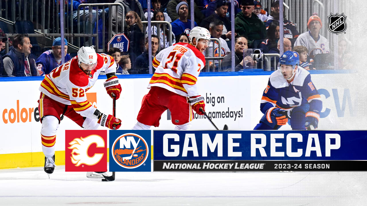 Weegar scores hat trick, Flames defeat Islanders for 4th straight win ...