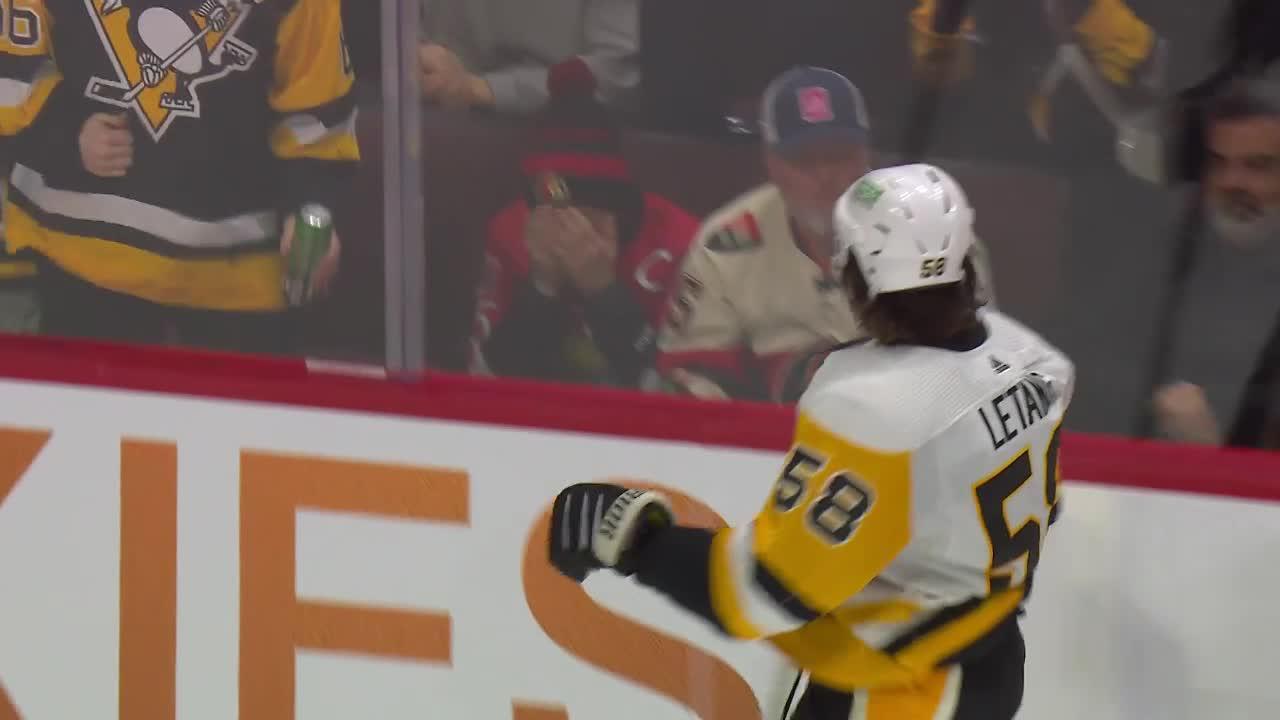 PIT@OTT: Letang scores goal against Anton Forsberg | Pittsburgh Penguins