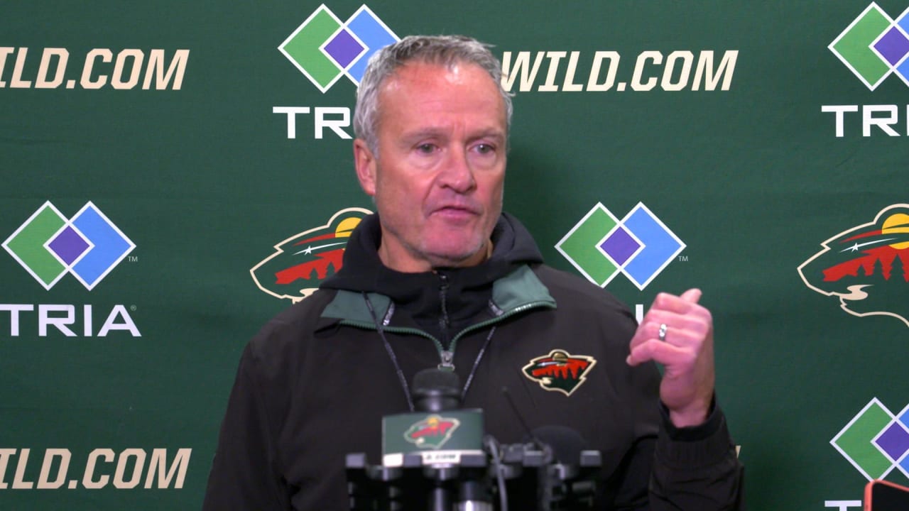 Evason at Practice 10/10 | Minnesota Wild