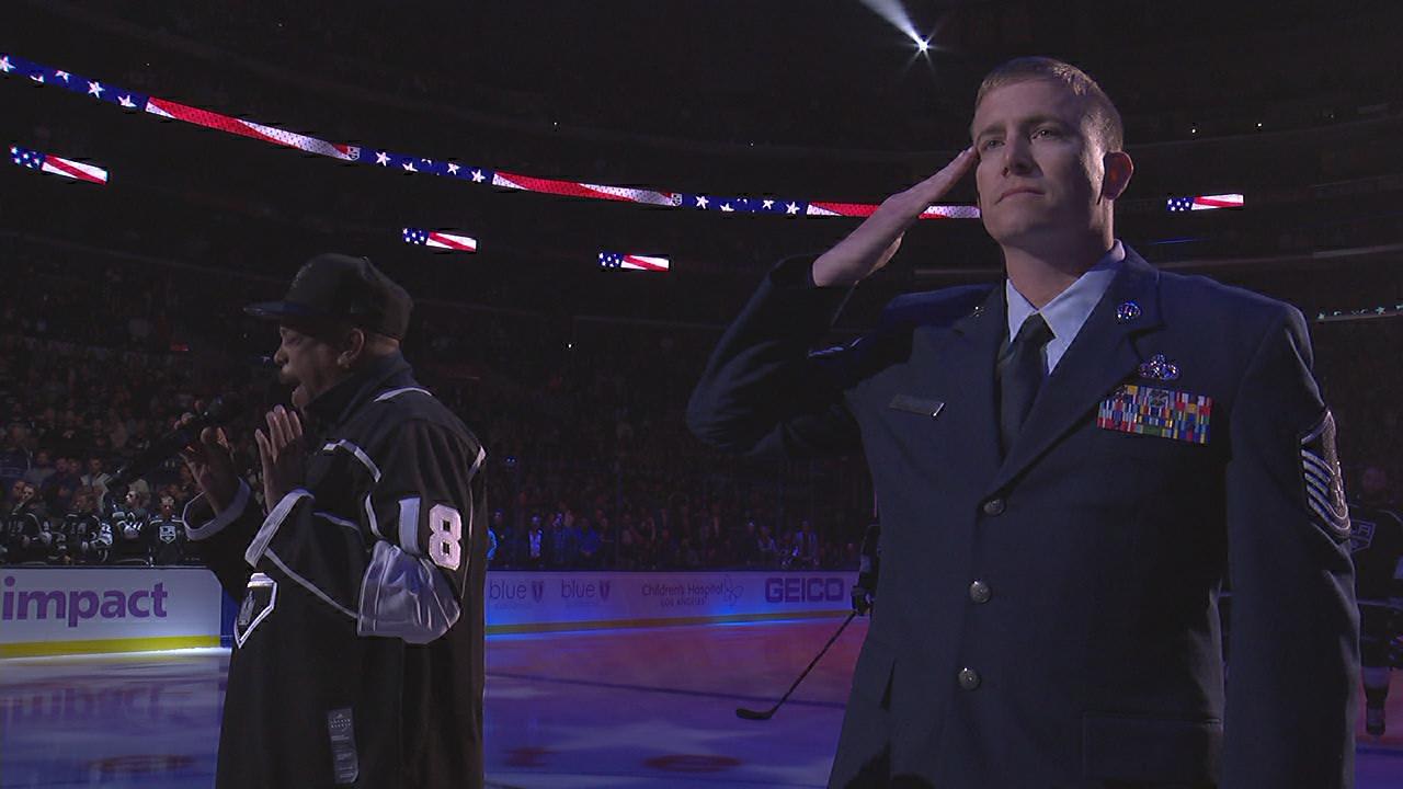 Mike Yung sings National Anthem | Los Angeles Kings