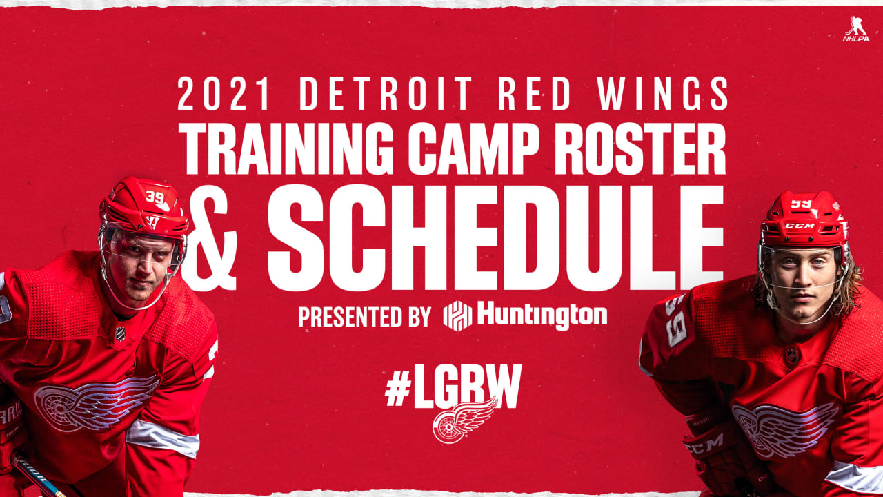 Red Wings release 2020-21 training camp roster and daily schedule ...