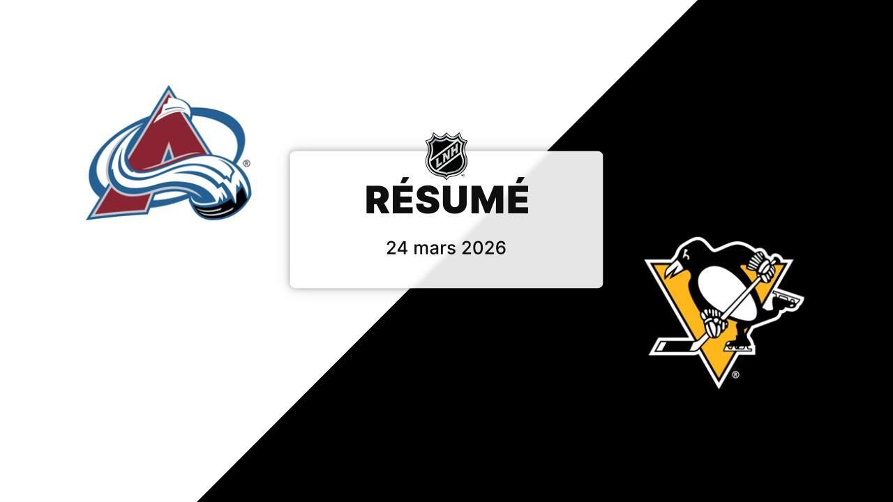 COL vs PIT | Résumé | 24/03/2026 | LNH.com