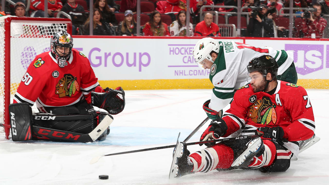 Crawford makes 39 saves to lift Blackhawks past Wild | NHL.com