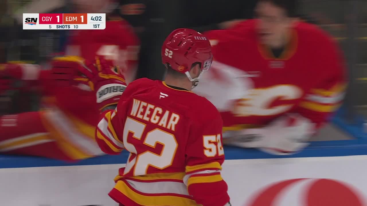CGY@EDM: Weegar scores goal against Connor Ingram | NHL.com