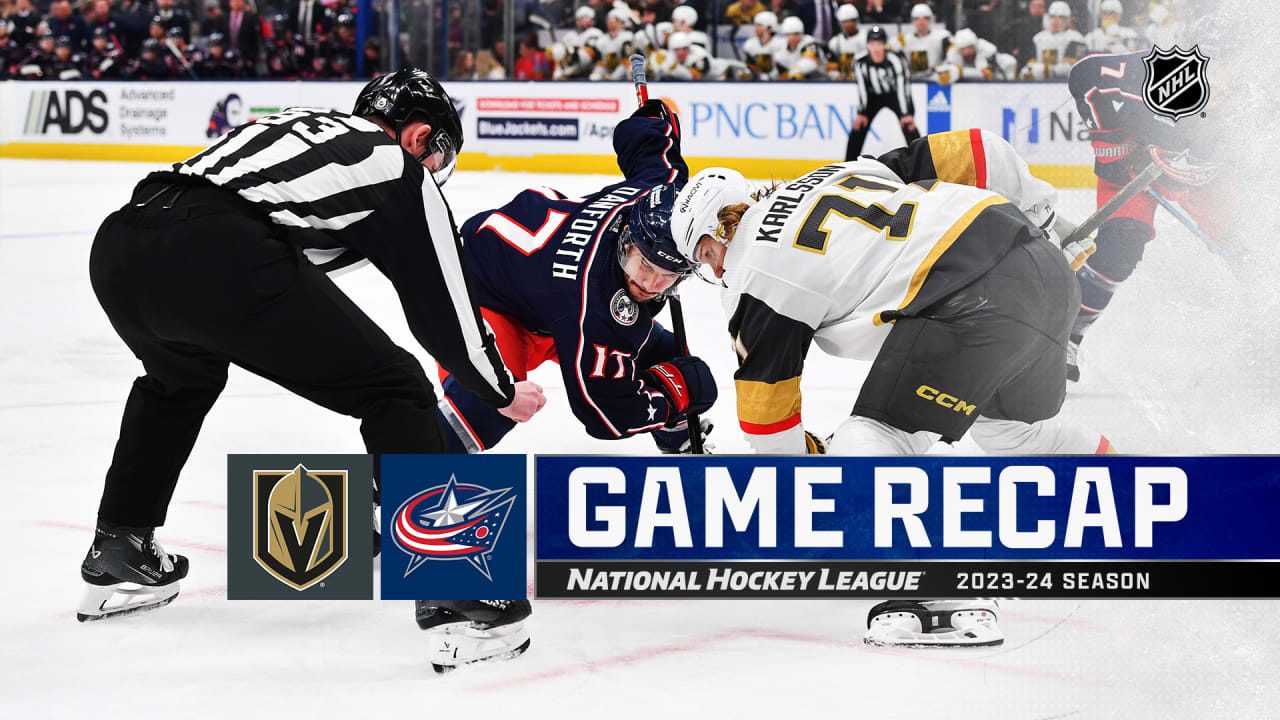 Nylander gets 1st NHL hat trick, Blue Jackets defeat Golden Knights ...