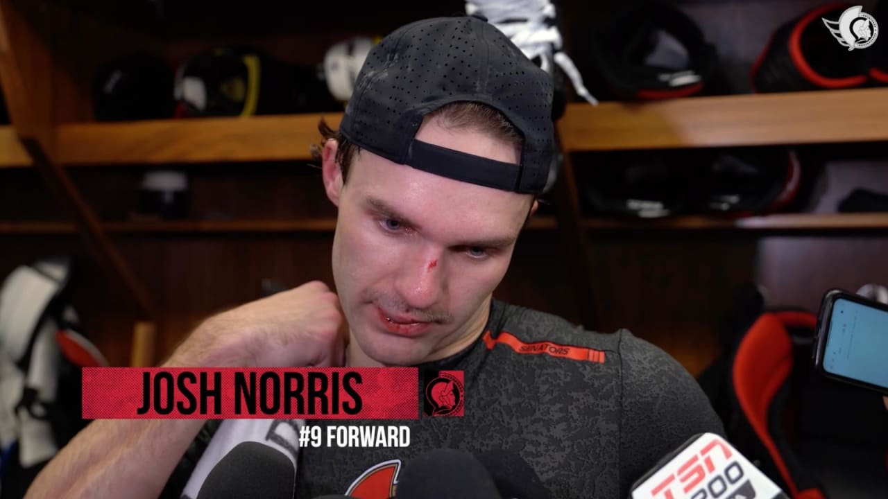 Josh Norris Postgame Media vs VAN | Ottawa Senators