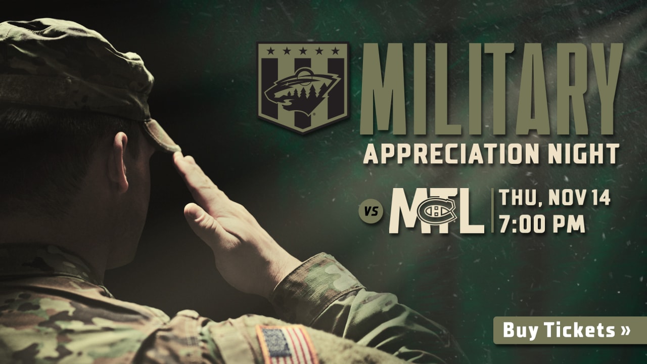Minnesota Wild to Host Military Appreciation Night November 14 ...