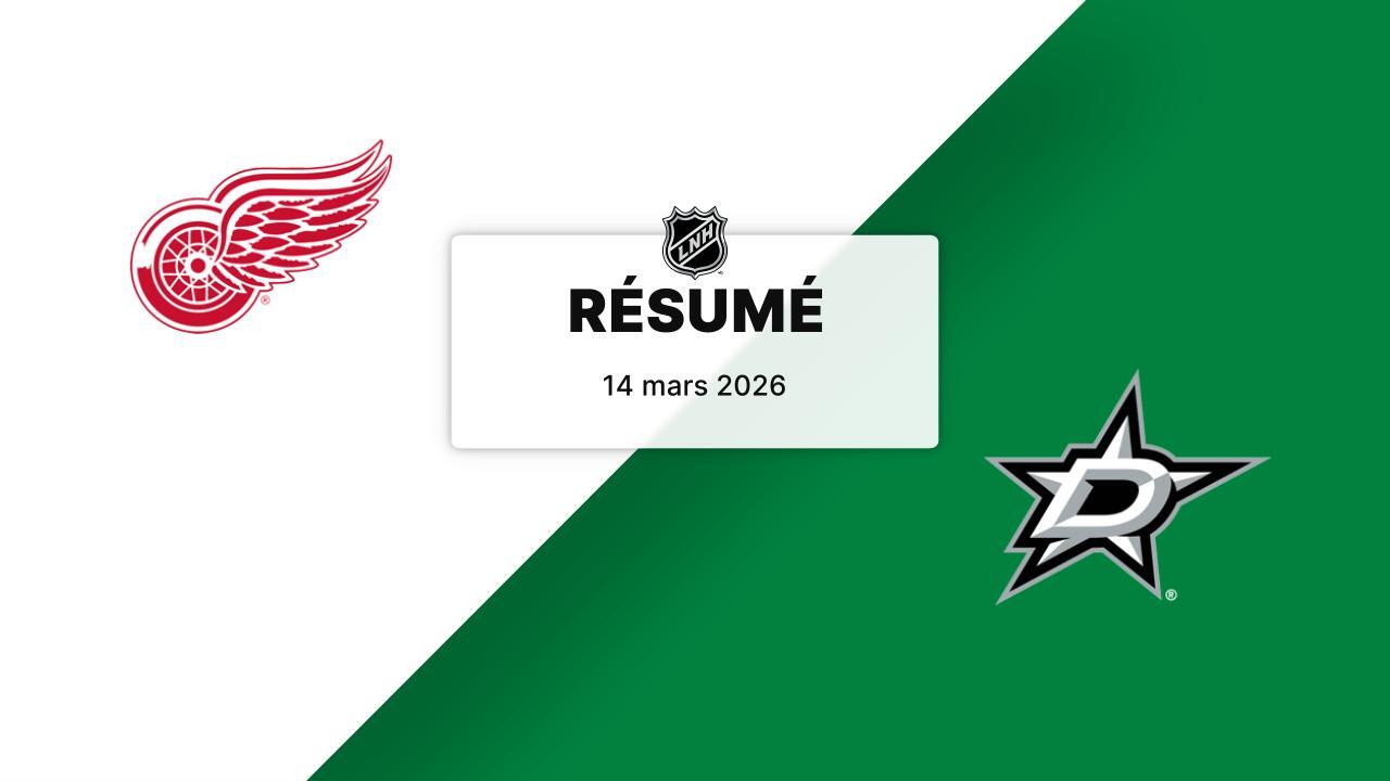 DET vs DAL | Résumé | 14/03/2026 | LNH.com