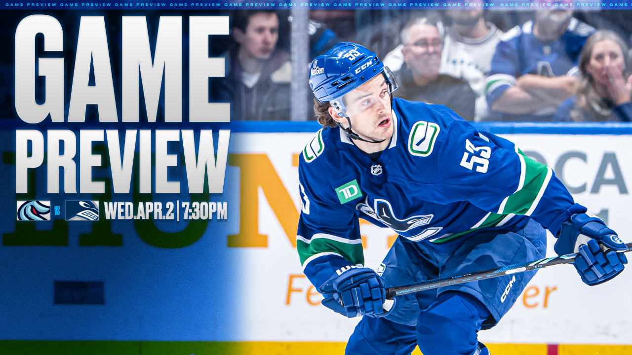 Canucks Begin Busy Week with Wednesday Night Matchup Against Kraken ...