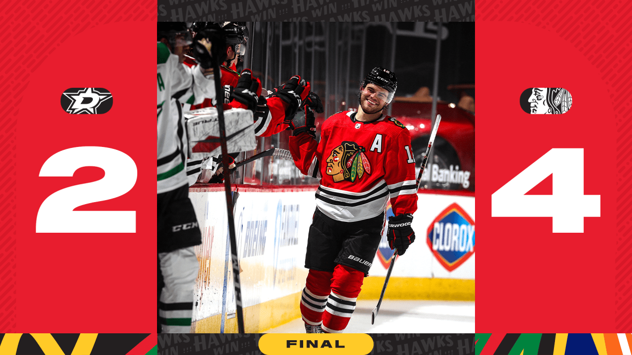 RECAP: Blackhawks Hold Off Stars at Home, 4-2 | Chicago Blackhawks