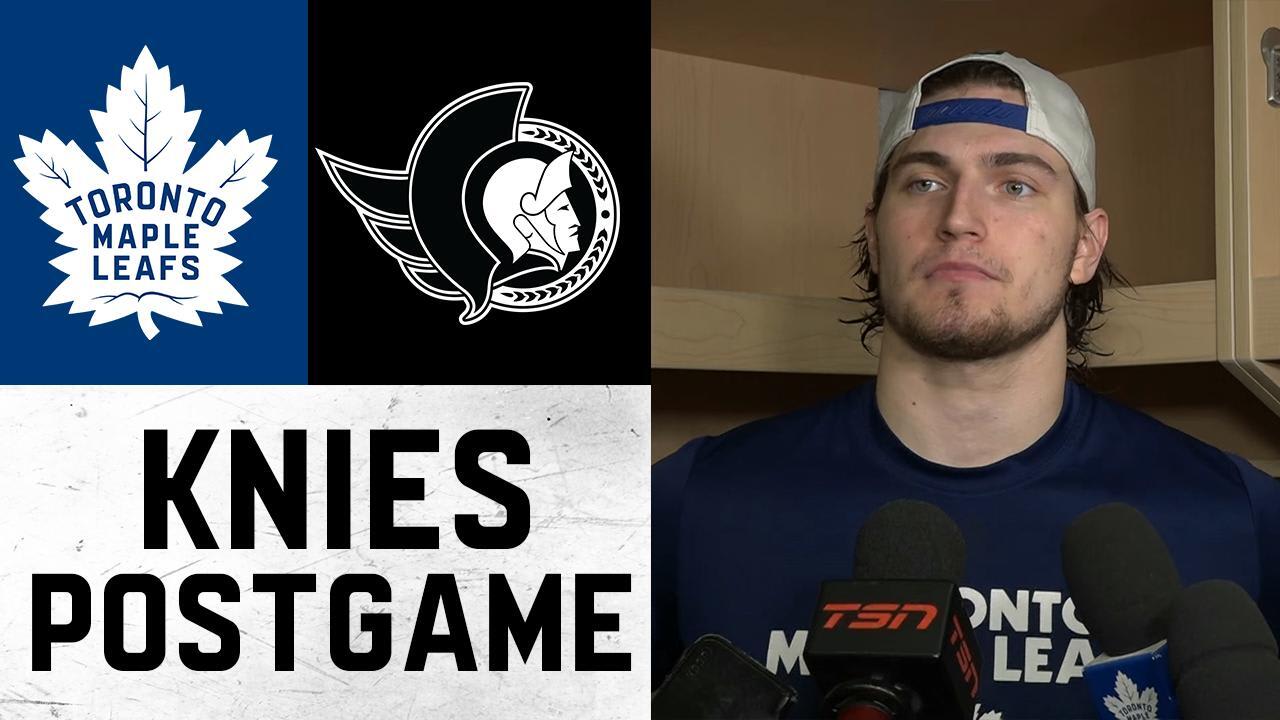 Matthew Knies | Post Game | Toronto Maple Leafs
