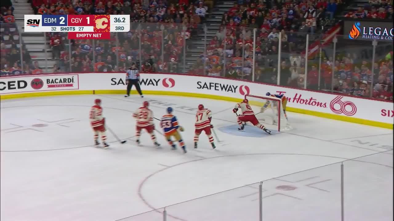 Zach Hyman with a Short Goal vs. Calgary Flames | NHL.com