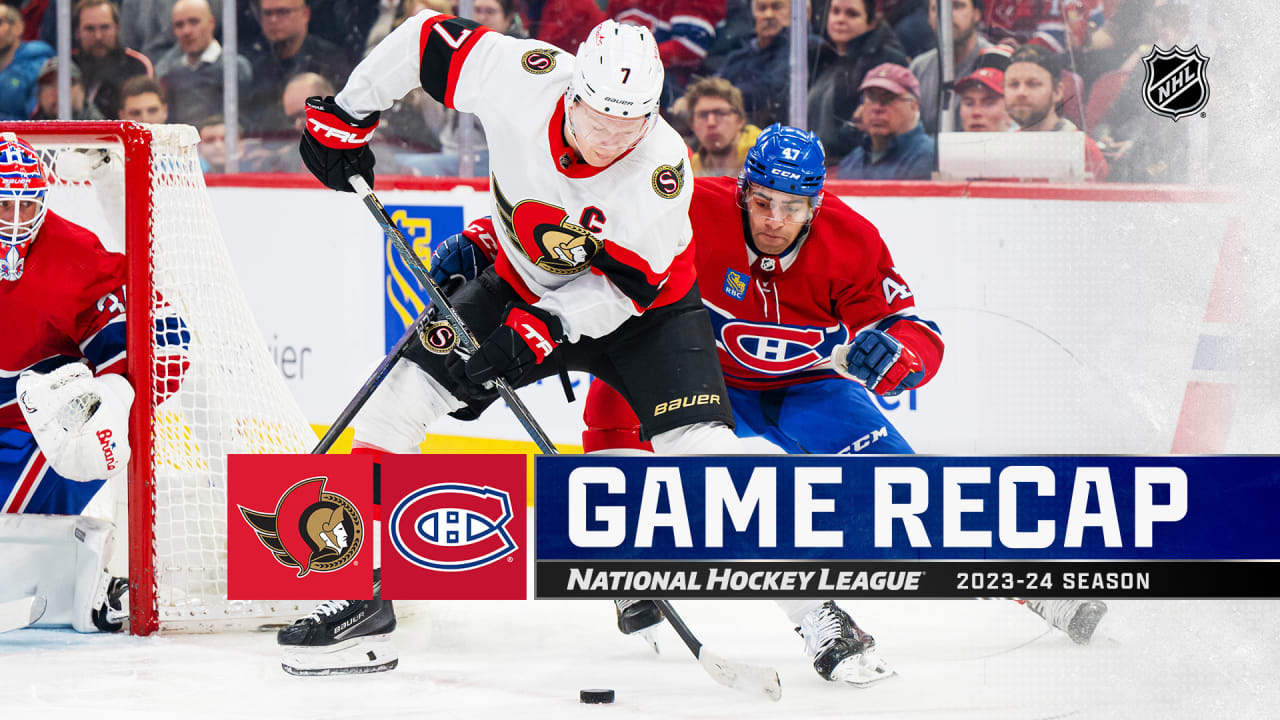 Pinto scores 1st of season for Senators in win against Canadiens | NHL.com